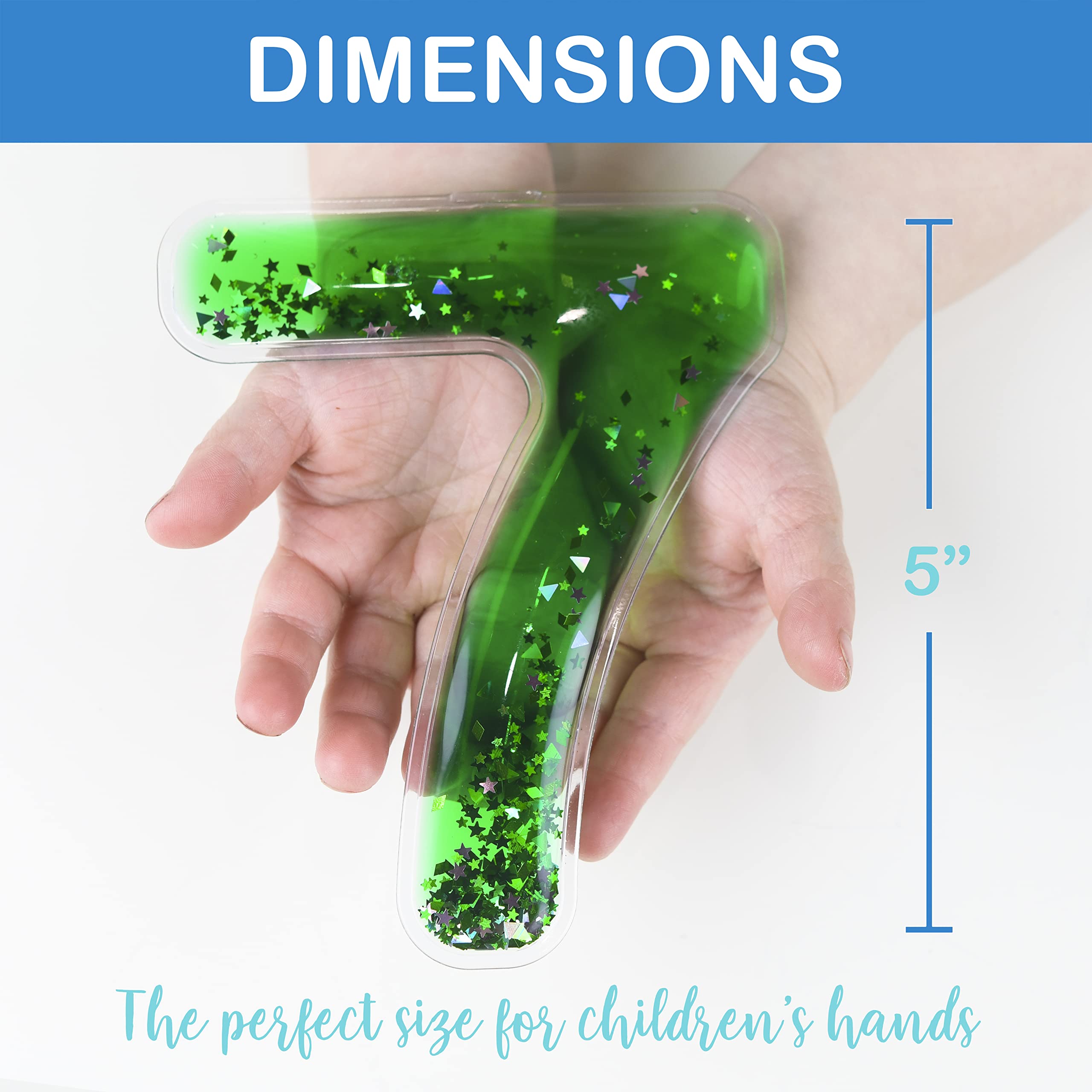 Playlearn Sensory Gel Filled Numbers β Moveable NumberToy - Textured Tactile Squishy Toy Number Set - Ideal for Sensory Learning