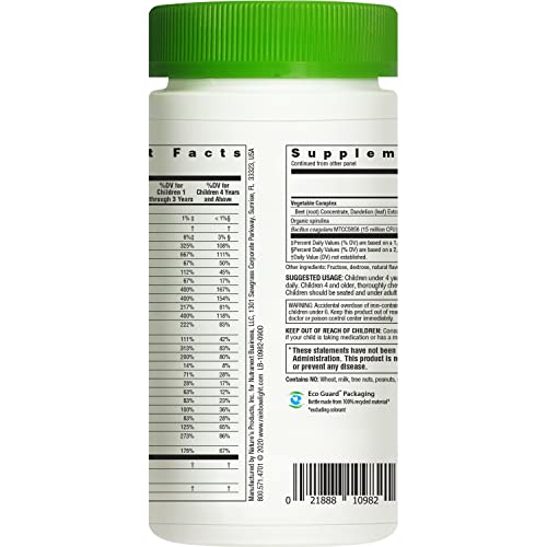 Rainbow Light Multivitamin for Kids, Vitamin C, Zinc, & B Complex, Support for Growing Minds & Bodies, Gluten Free, Vegetarian, Fruit Punch, 90 Tablets