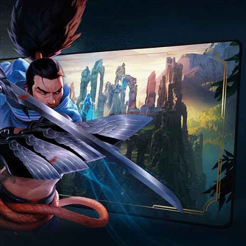 Logitech G840 XL Cloth Gaming Mouse Pad - 0.12 in Thin, Stable Rubber Base, Performance-Tuned Surface, Official League of Legends Edition