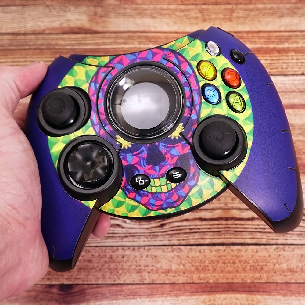 MightySkins Skin Compatible with Microsoft Xbox One Hyperkin DUKE Controller - Cool Flamingo | Protective, Durable, and Unique Vinyl wrap cover | Easy to Apply, Remove | Made in The USA