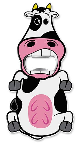 Big Bite Cow bottle opener magnet