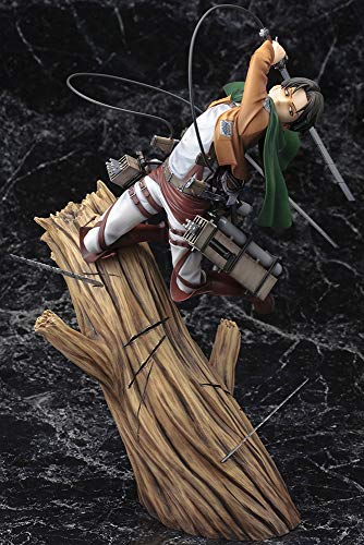 Kotobukiya Attack on Titan: Levi (Renewal Package Version) ArtFX J Statue, Multicolor