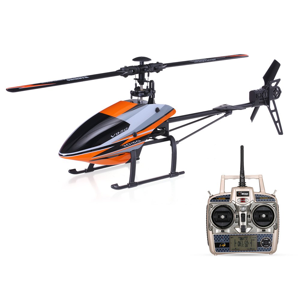 GoolRC RC Helicopter, WLtoys V950 Remote Control Helicopter, 2.4GHz 6 Channel RC Aircraft with 3D 6G System, Brushless Motor, Flybarless, RTY Ready to Fly for Kids and Beginners