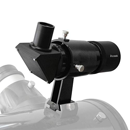 Astromania 9x50 Angled Finder Scope, Black - You Will no Longer Need to Strain Your Neck at Difficult Angles and are Also able to Search for Objects which are not so Easy to find