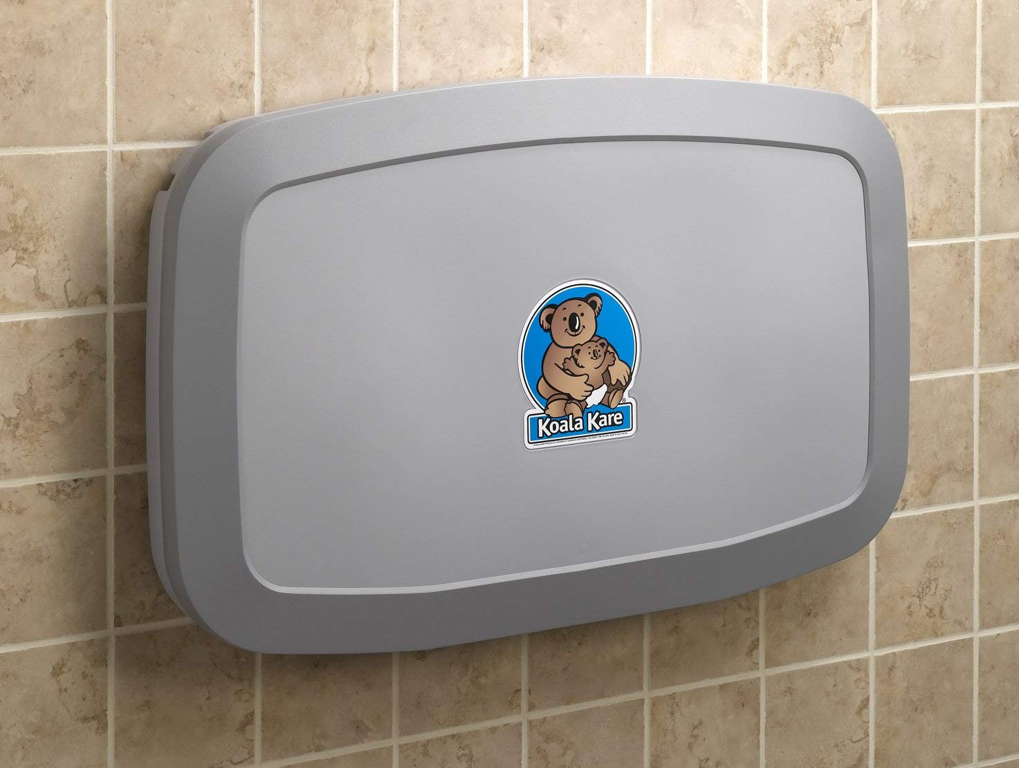 Koala Kare KB200-01 Horizontal Wall Mounted Baby Changing Station, Grey