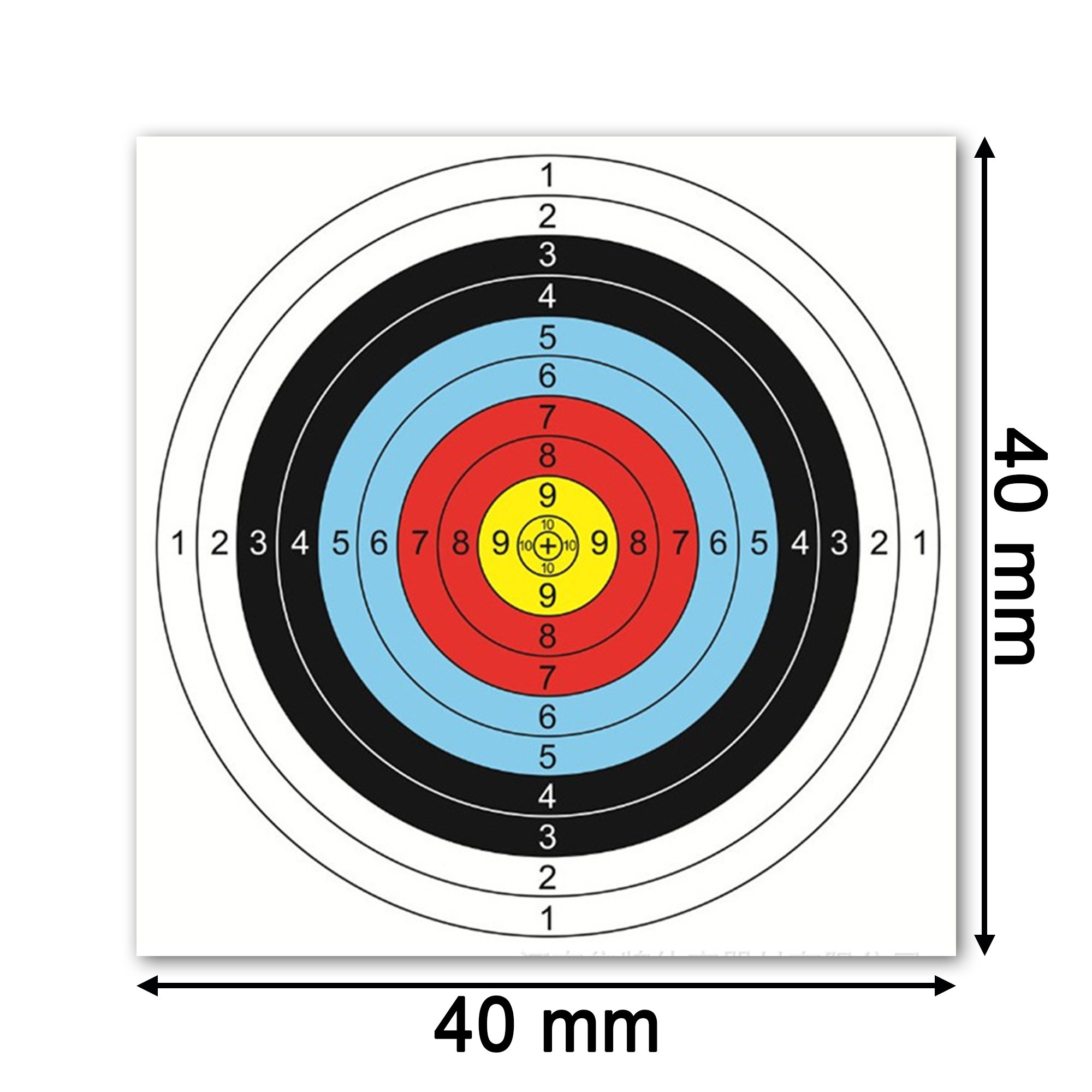 BCP 20PCS Multicolor 40cm 10 Ring Target Paper
