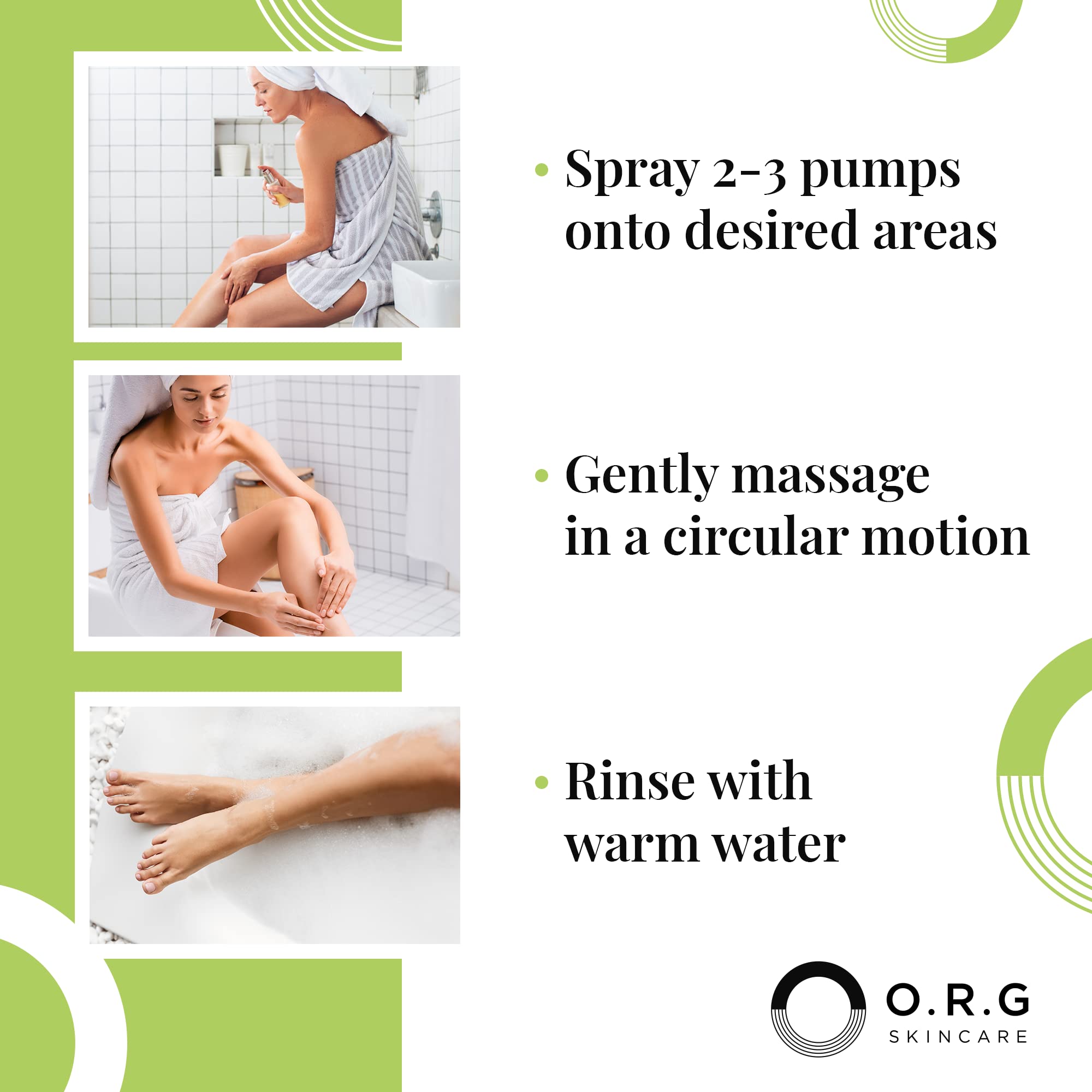 ORG Body Scrub Deep Gel Exfoliator for Glowing and Smooth Skin - Korean Exfoliating Peel Skincare - Natural Cruelty Free Formulation for Sensitive Skin 6oz