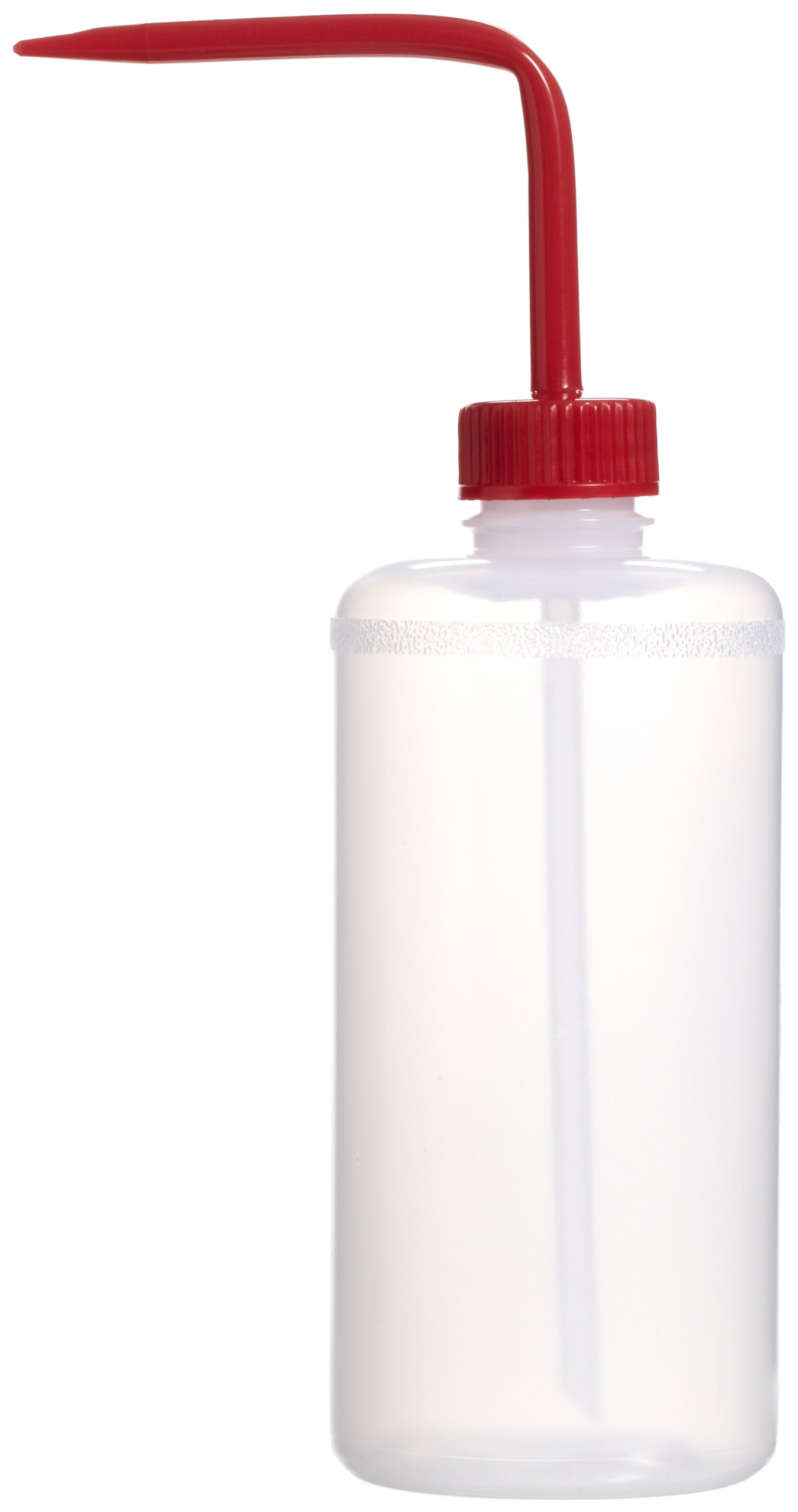 SP Bel-Art Narrow-Mouth 500ml (16oz) Polyethylene Wash Bottles; Red Polypropylene Cap, 28mm Closure (Pack of 6) (F11613-0500)