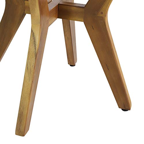 Christopher Knight Home Oprah Outdoor Side Table, Teak and Light Gray