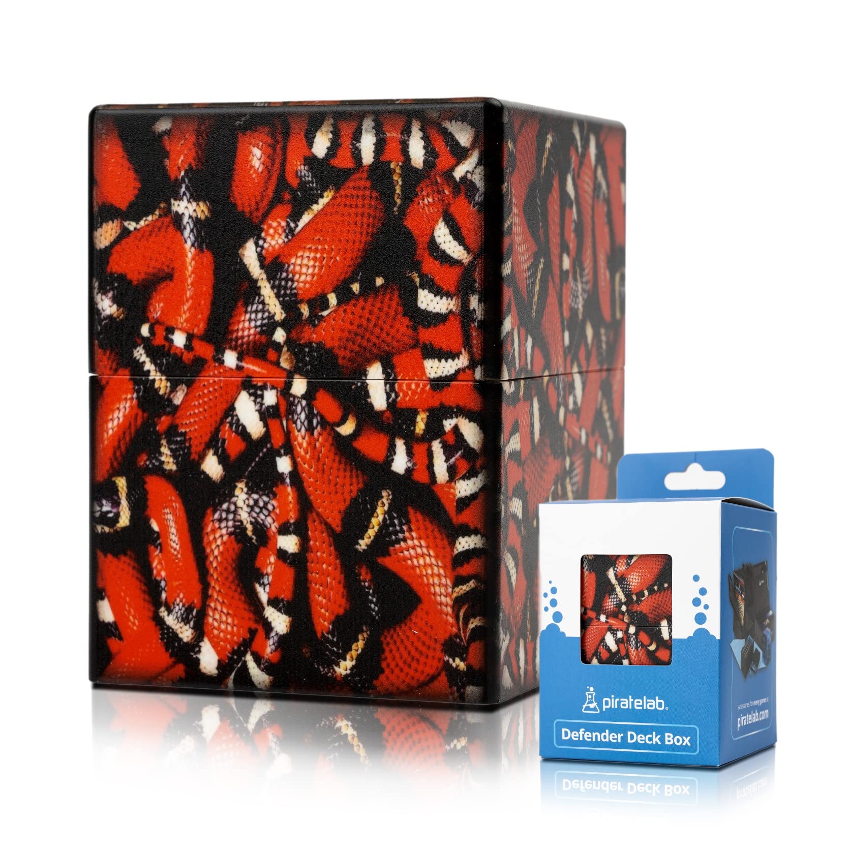 Pirate Lab Artist Series Defender Card Deck Box [200+ Cards] Impact Resistant Card Deck Box - MTG Card Game Case Storage | Snake