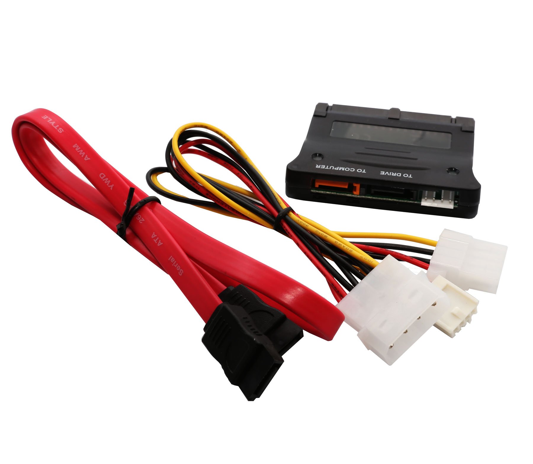 SYBA SATA II to IDE PATA ATA133 Bi-Directional Adapter for 2.5" 3.5" HDD SSD CD DVD SD-ADA50016,Black