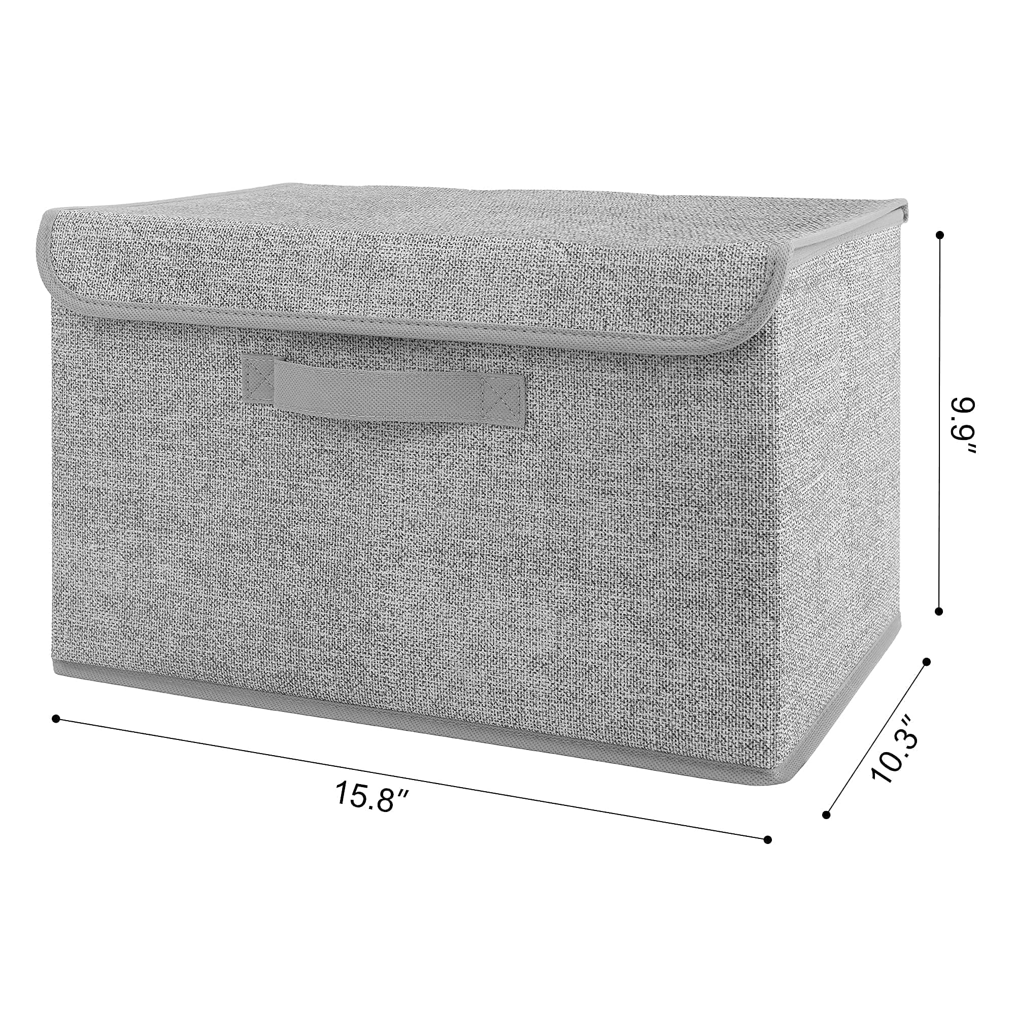 GRANNY SAYS Bundle of 2-Pack Large Storage Bins with Lids & 2-Pack Socks Storage Organizers