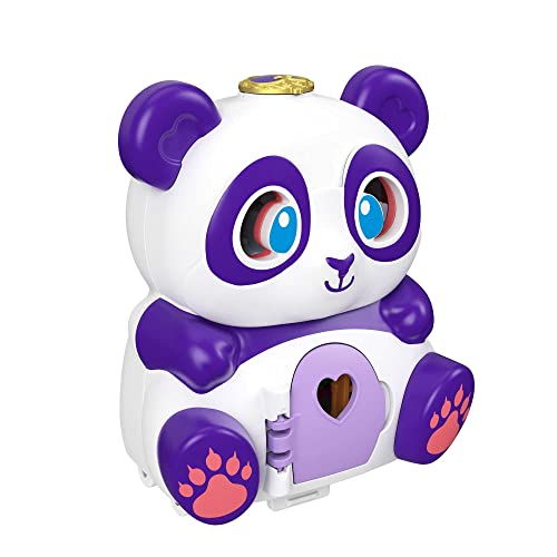 Polly Pocket GTM58β Flip & Find Panda Compact, Flip Feature Creates Dual Play Surfaces, Micro Doll, Panda Figure & Surprise Reveals, Great Gift for Ages 4 Years Old & Up, 10.0 cm*5.0 cm*9.0 cm