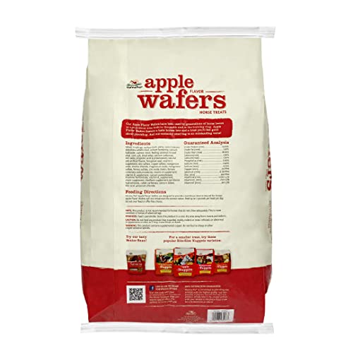 Manna Pro Apple Wafers β Treats for Horses β Packed with Vitamins & Minerals β Apple Flavored Horse Treats β 20 Pounds