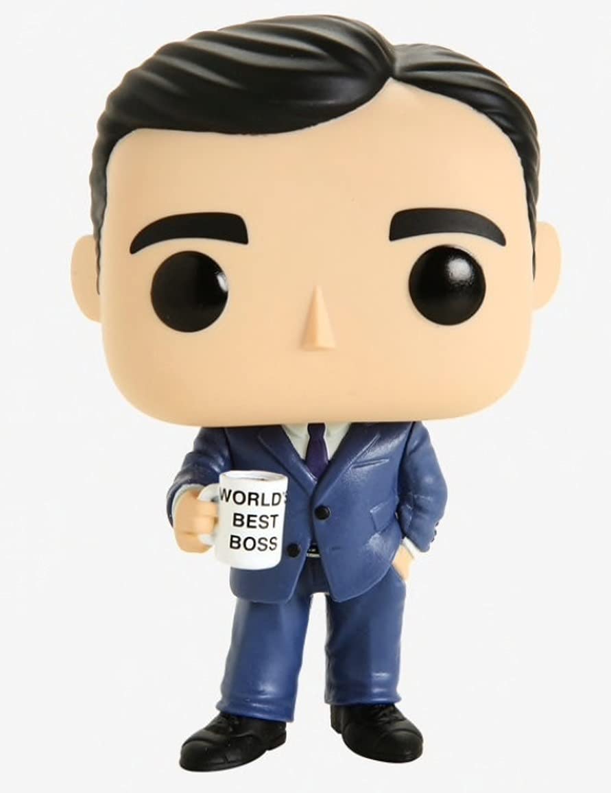 POP The Office - Michael Scott Funko Pop! Vinyl Figure (Bundled with Compatible Pop Box Protector Case), Multicolored, 3.75 inches