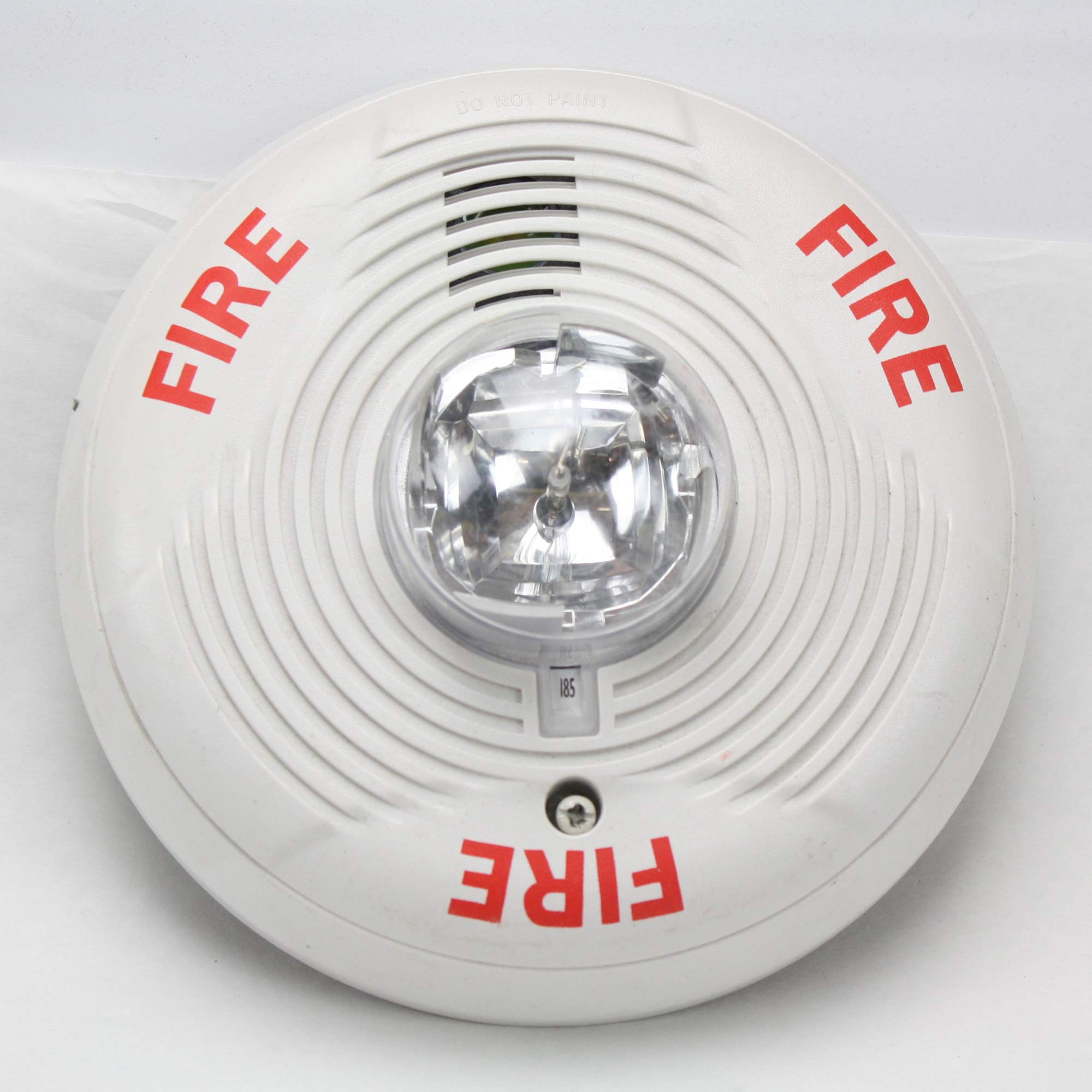 System Sensor PC2WH 2-Wire Horn/Strobe Ceiling Mount Alarm, 12/24V, White