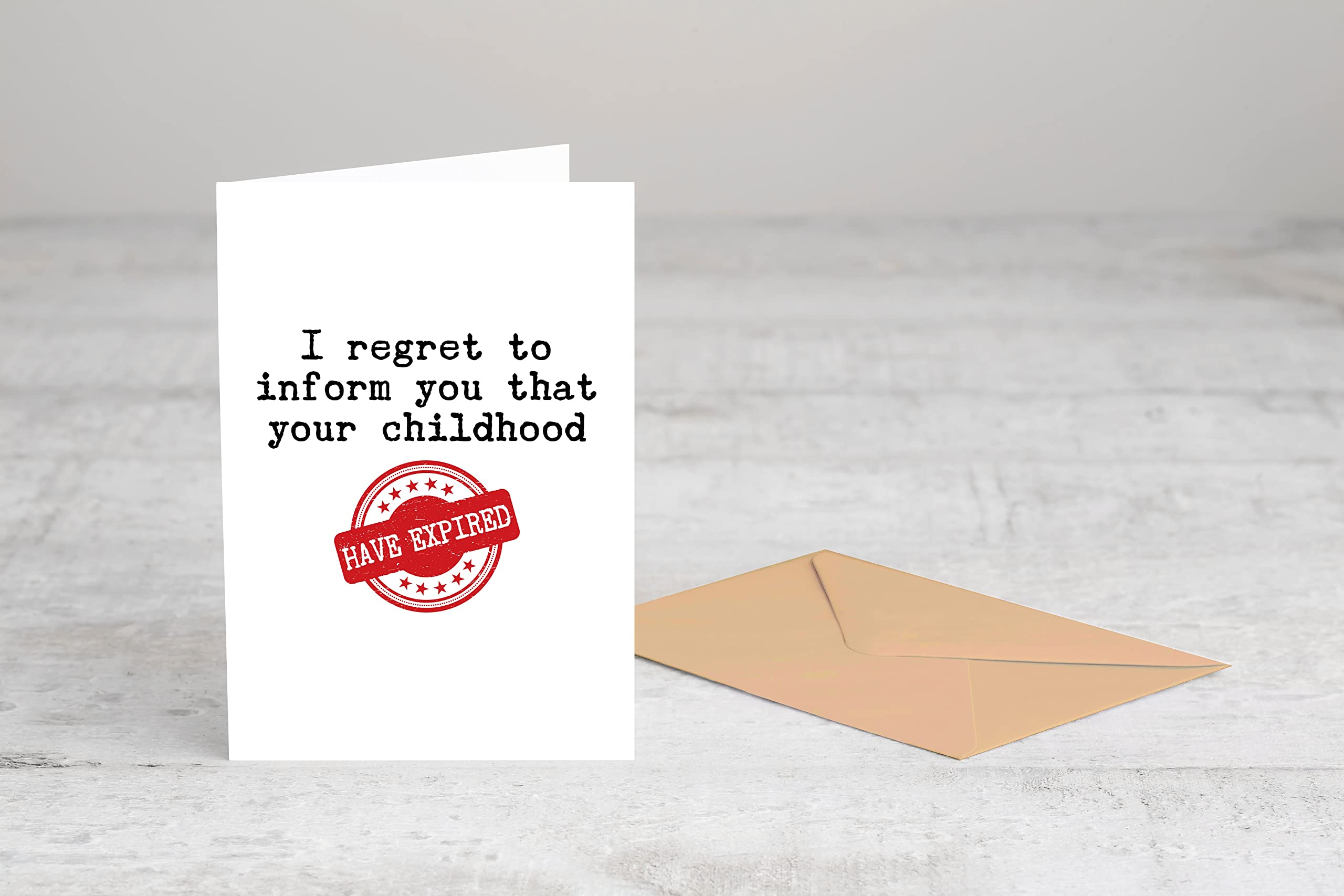 Funny 18th Birthday Card For Men Or Women With Envelope - Joke Card For Someone Who Is Turning 18 Years Old - Original And Unique Present Idea For Son - Daughter. - Your Childhood