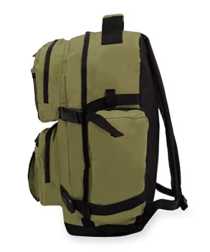 Everest Oversize Deluxe Backpack, Olive/Black, One Size
