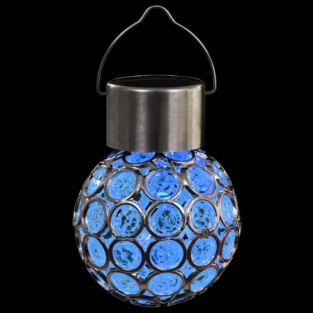 KTHLBRH (Fast Shipments) LED Landscape Ball Lamp Energy Saving for Yard Garden Patio Path Driveway Pathway Home Decoration Hanging Solar Lamps 8 pcs LED Lights RGB