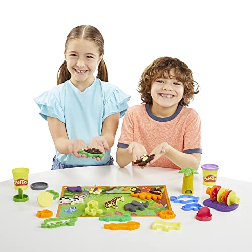 Play-Doh Animal Adventure Set, Arts and Crafts Toys for 3 Year Old Girls & Boys, 45 Tools, 10 Cans (Amazon Exclusive)