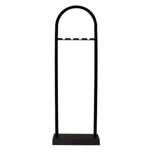 JVL 11-324 Lambeth Contemporary Fireside Companion Arch Tool Set, Steel, Black, 23 x 14 x 66 cm, 4 Pieces …