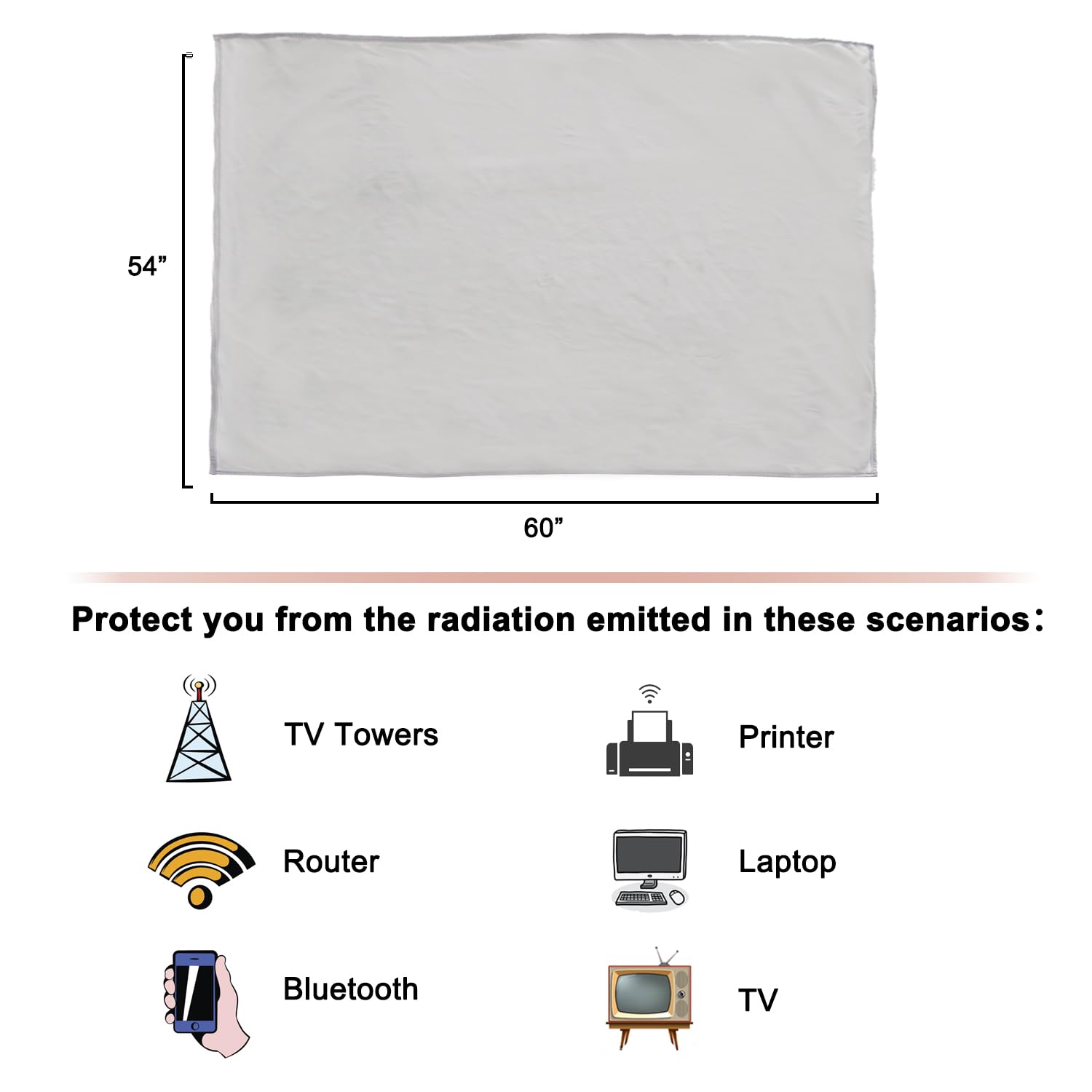Bigger Blanket for Adult and Baby, Protection Clothing, Fleece, Ultra Soft Couch Blanket (54IN*60IN)