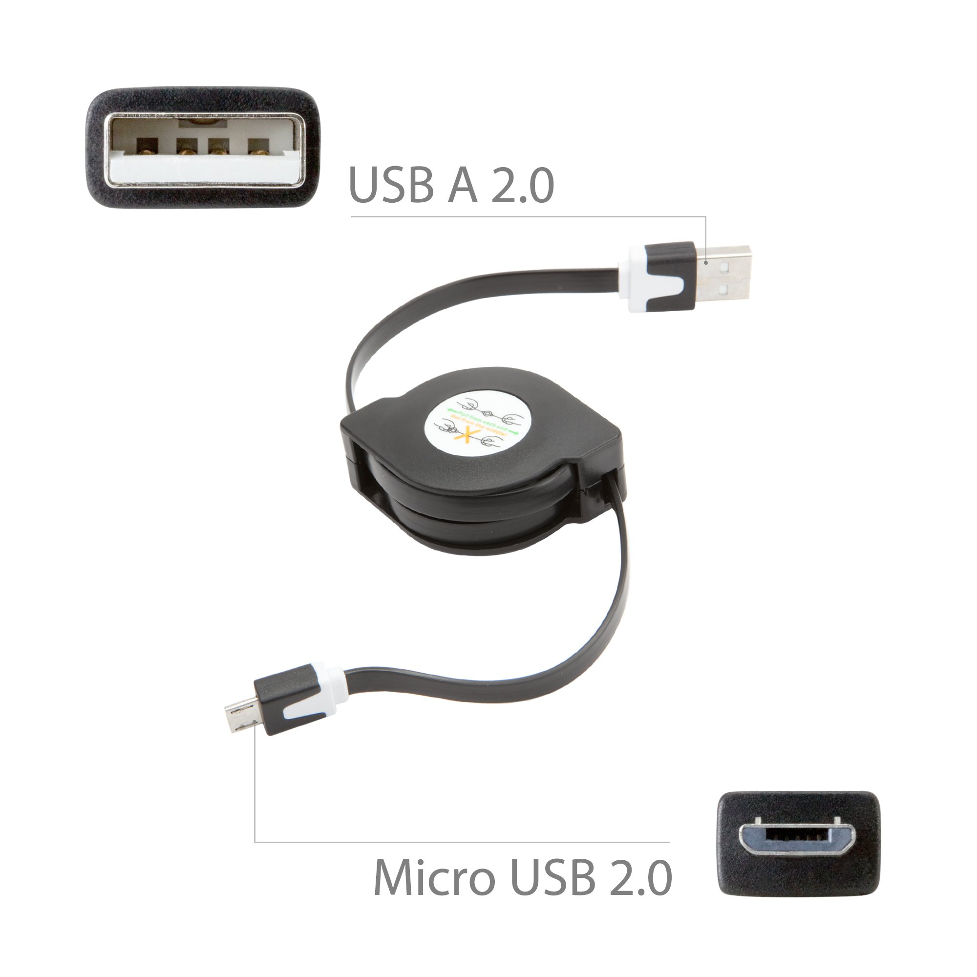 BoxWave Cable Compatible with Netgear 4G LTE Mobile Hotspot (AC797) (Cable miniSync, Retractable, Portable Sync Cable for Netgear 4G LTE Mobile Hotspot (AC797)