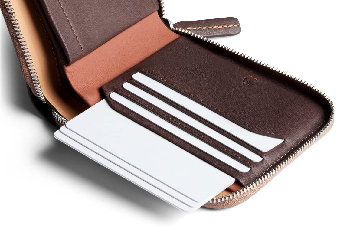 Bellroy Zip Wallet β Premium Edition (Zip leather wallet, coin wallet) - Aragon