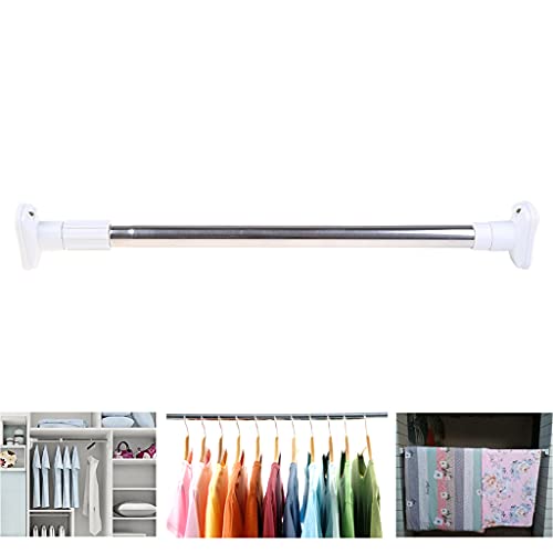 Extendable Telescopic Rods Shower Curtain Poles Clothes Wardrobe Rack Curtain Rods For Windows 66 To 144