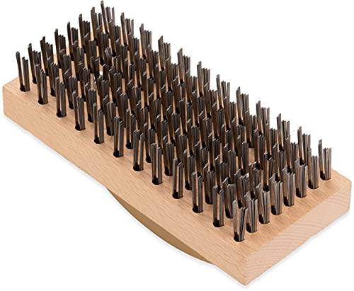 Carlisle FoodService Products 4067600 Ergonomic Steel Butcher Block Scratch Brush, 9-3/8β