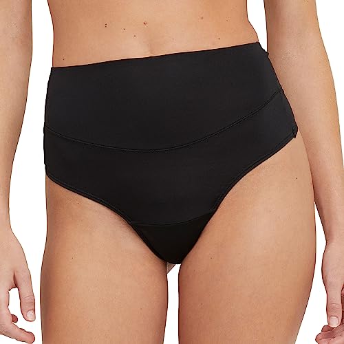 Hanes Women's Panties Pack, Smoothing Microfiber No-Show Underwear, May Vary, Assorted Colors, 6-Pack Thongs, 7
