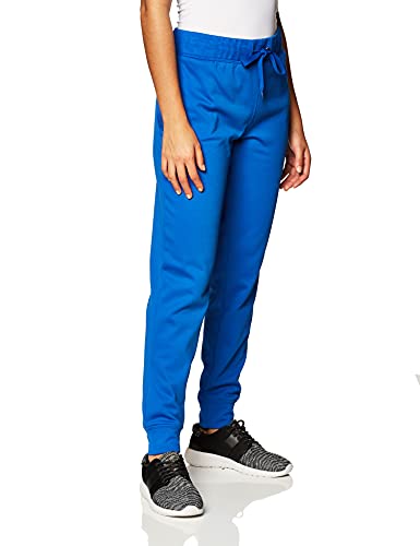 Hanes Women's Sport Performance Fleece Jogger Pants with Pockets, Awesome Blue Solid/Awesome Blue Heather, 2XL