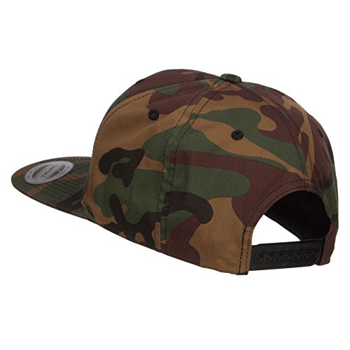 e4Hats.com I'd Rather Ghost Hunting Embroidered Camo Cap - Green OSFM