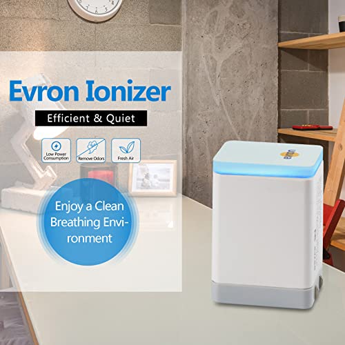 Evron Ionizers for Home,Negative Ion Plug In Folding Prongs Mobile Ionizer with Output up to 20 Million Negative Ions/Sec (Blue light 3 Pack)