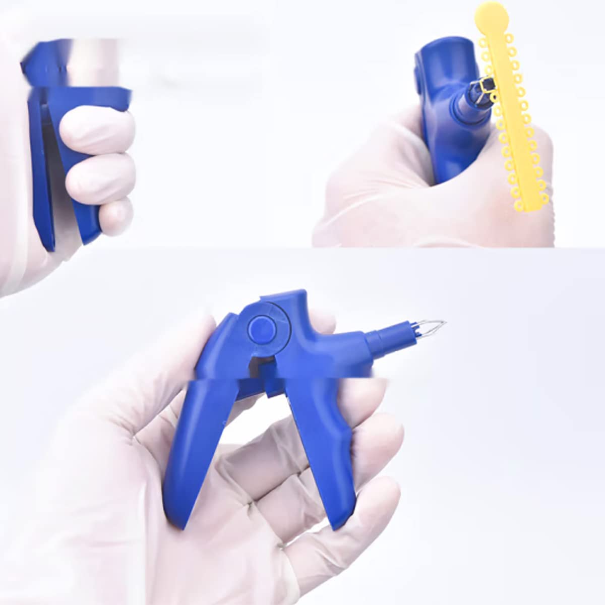 Braces Rubber Band tool Kits, Including Dental Orthodontic Ligature Ties and Orthodontic Ligature Gun Tools Teeth Orthodontic Ligature Ring Rubber Bands