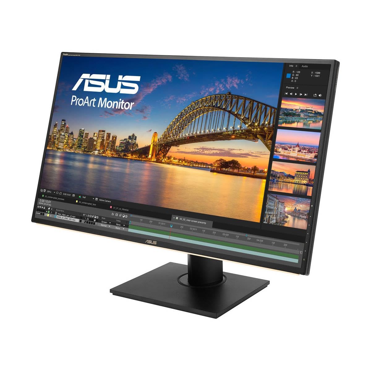 ASUS ProArt PA329C 32” 4K (3840 x 2160) HDR10 DisplayHDR600 Monitor 100% Adobe RGB IPS Eye Care DisplayPort USB Type-C HDMI, Black