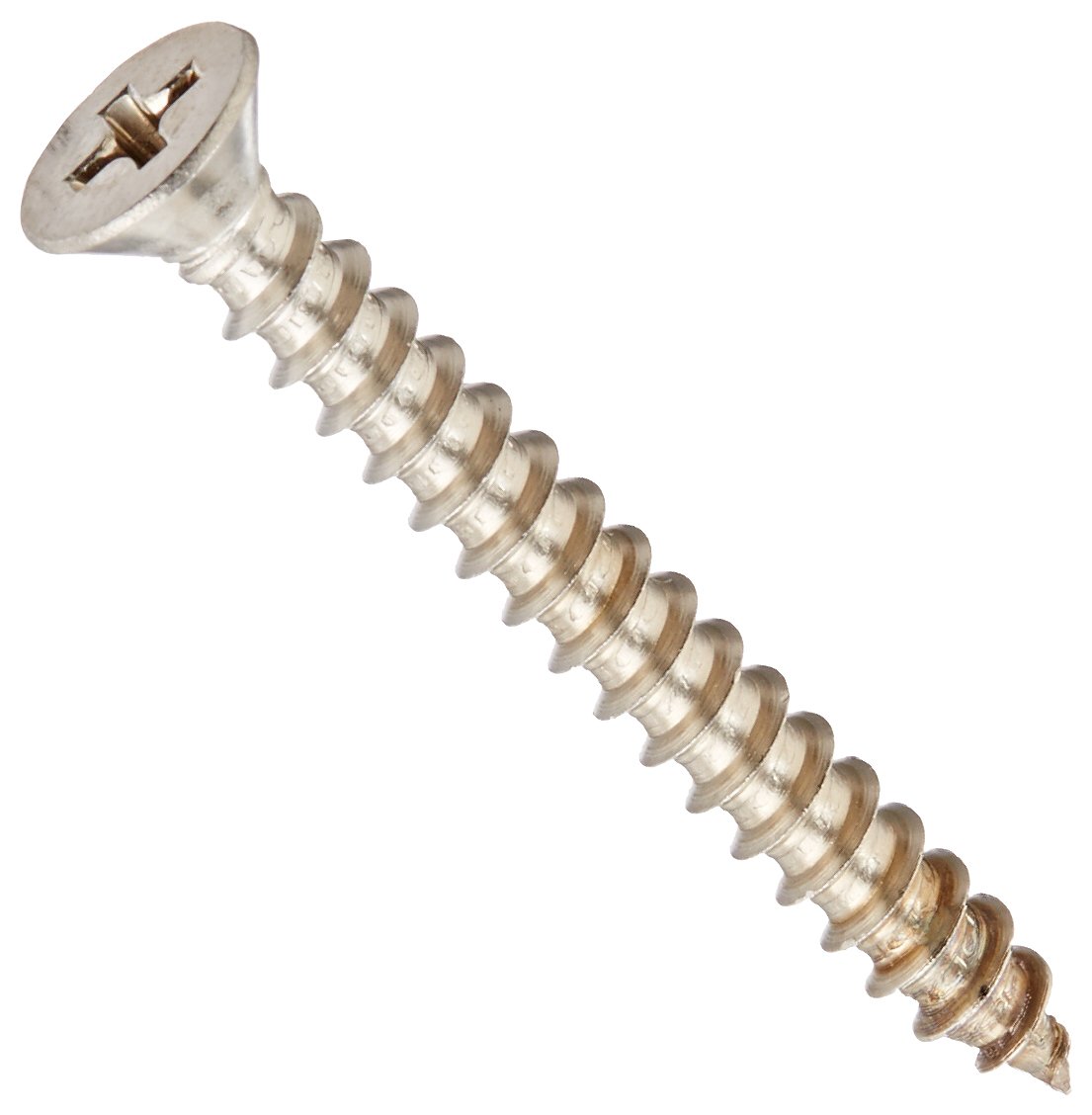Small Parts 1028APF188 18-8 Stainless Steel Sheet Metal Screw, Plain Finish, 82 degrees Flat Head, Phillips Drive, Type A, #10-12 Thread Size, 1-3/4" Length (Pack of 25)
