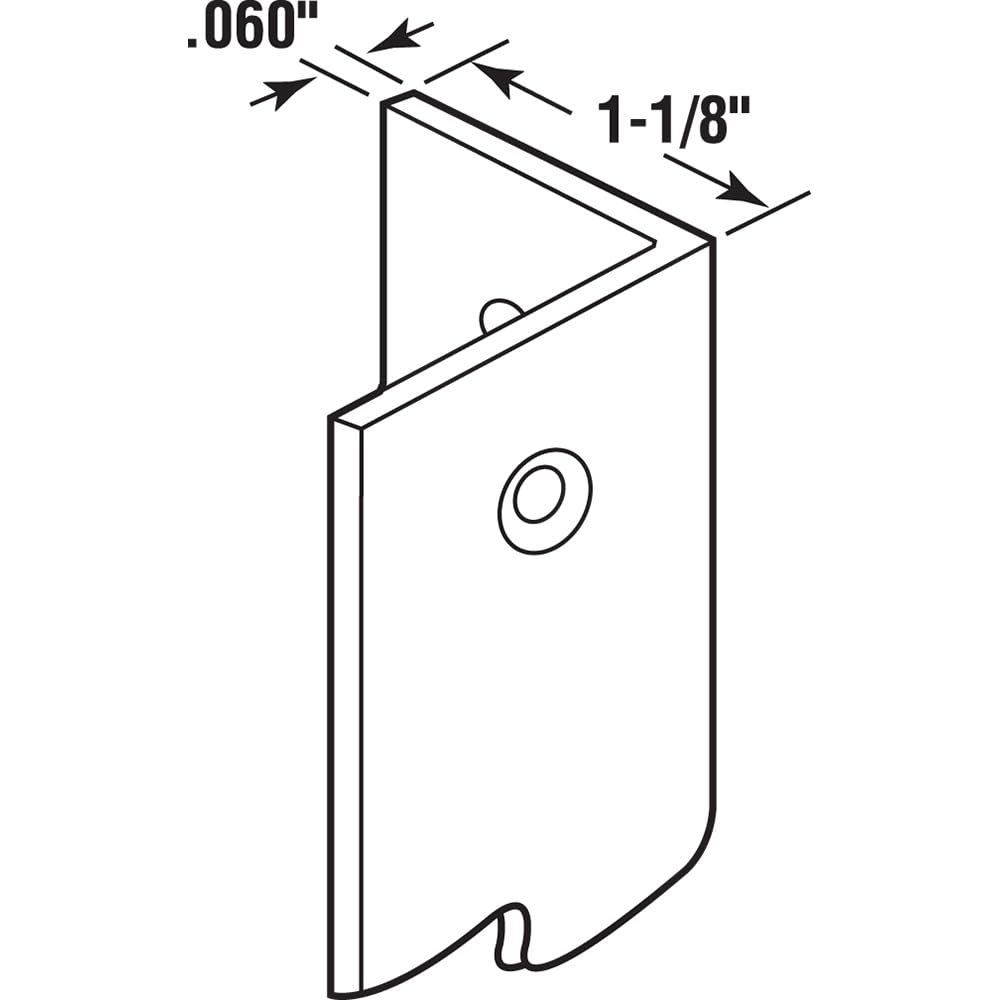 Prime-Line U 9130 Corner Shield with Holes and Nails, 1-1/8 In. X 48 In., Clear Vinyl (Single Pack)