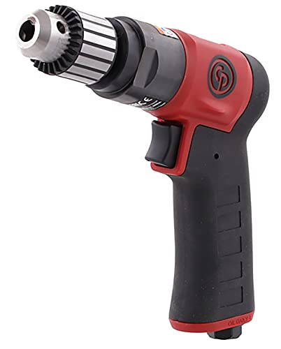 Chicago Pneumatic CP9285C - Air Power Drill, Hand Drill, Power Tools & Home Improvement, 3/8 Inch (10 mm), Keyed Chuck, Pistol Handle, 0.62 HP / 460 W, Stall Torque 4.1 ft. lbf / 5.5 NM - 3000 RPM