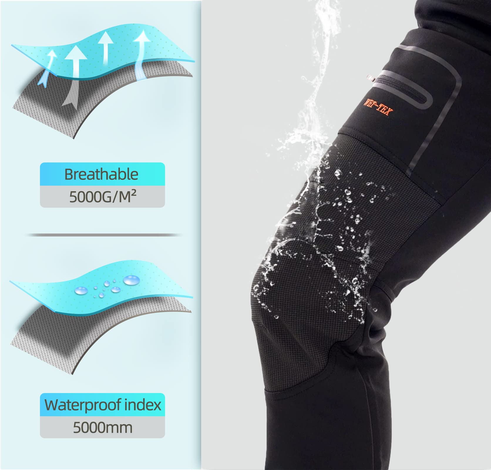 BenBoy Women's Outdoor Waterproof Windproof Fleece Slim Cargo Snow Ski Hiking Pants,Black Small