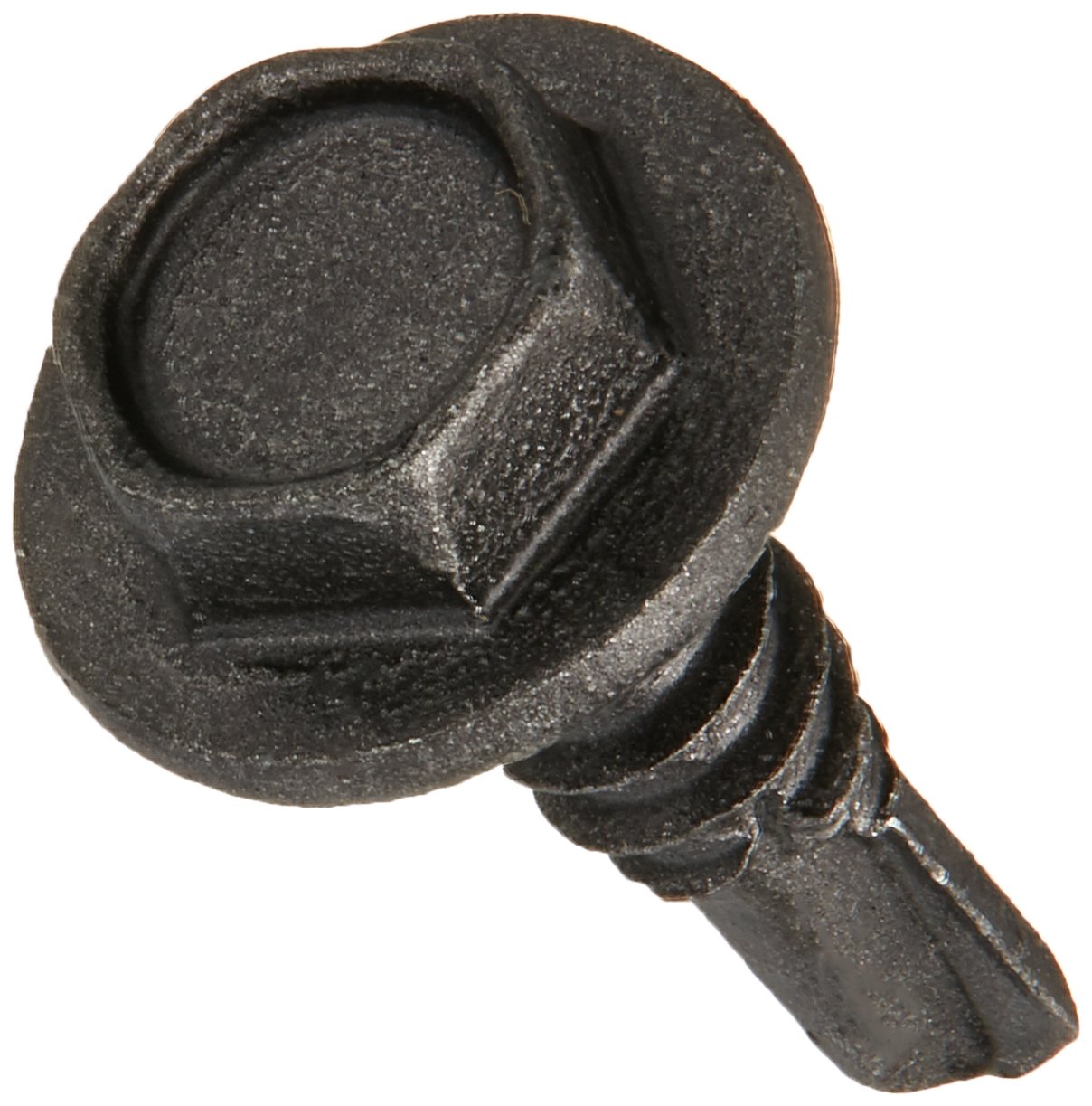 The Hillman Group 560396 8-Inch x 9/16-Inch Washer Head Self Drilling Screw with Painted Head, 100-Pack , brown
