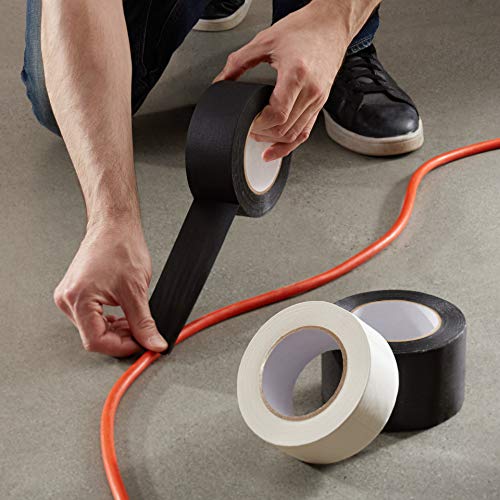 Amazon Basics No Residue, Non-Reflective Gaffers Tape - 2 Inch x 90 Feet, White