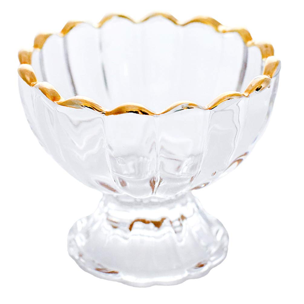 Cabilock Clear Tumblers Clear Pudding Bowls Ice Cream Cup Paper Cup Glass With Cover Mini Measuring Cups Glass