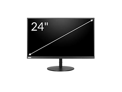 Lenovo - Open Source ThinkVision P24h-10 23.8" WQHD LED LED Monitor - Glossy Black