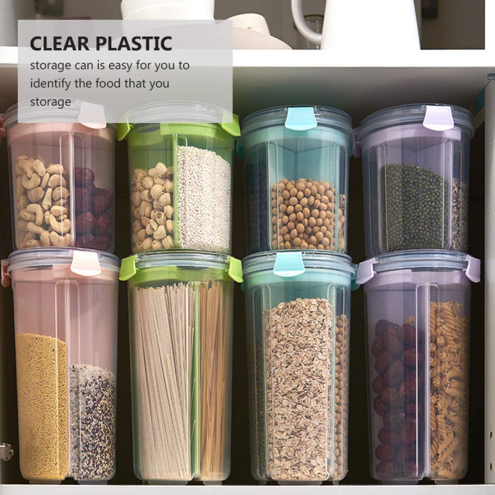 Cabilock Pantry Organization Containers Food Storage Canisters Plastic Airtight Jar Food Crisper Tall Plastic Pasta Storage Food Storage Jar