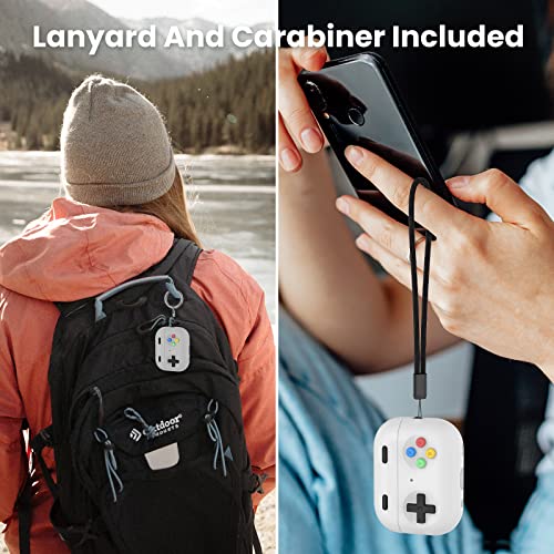 Delidigi Compatible for AirPods Pro 2 Case (USB-C/Lightning) Cover Retro Handheld Game Console Design Silicone Protective Case with Lanyard Keychain Compatible with AirPods Pro 2nd Generation