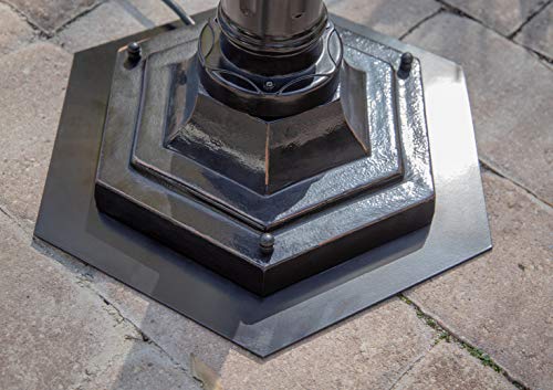 Kenroy Home 93434ORB Villa Lanterns, 2 Light Portable Post, Oil Rubbed Bronze