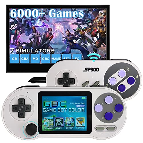 Fadist Handheld Game Console, Portable Retro Game Console, Built in 6000+ Classic Games,3.0 inch IPS Screen,Support for 2 Player,Connecting to TV, Ideal Gift for Kids, Adult, Friend, Lover