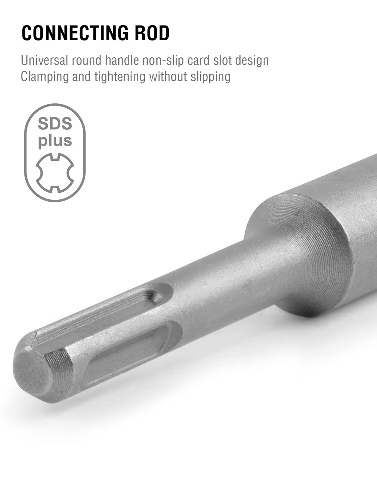 BINOTA Concrete Hole Saw, Kit 40 55 80 100 110 130 MM, Arbor SDS Plus and MAX 300mm, for Masonry Cement Wall Brick Sands Stone Sable-Rock Self-Leveling