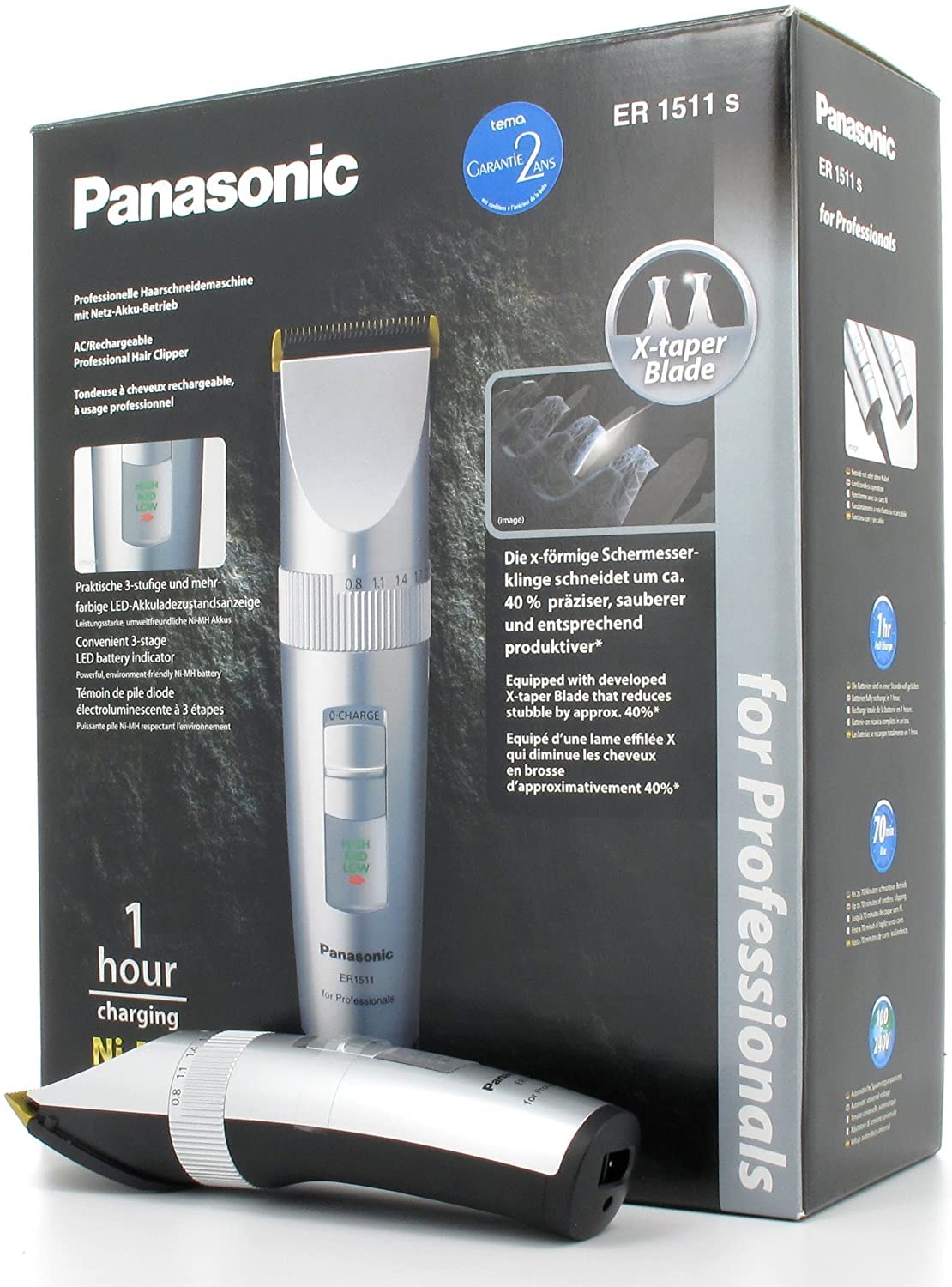 Panasonic - Tondeuse Professionnelle avec Lame X-Taper - ER-1511
